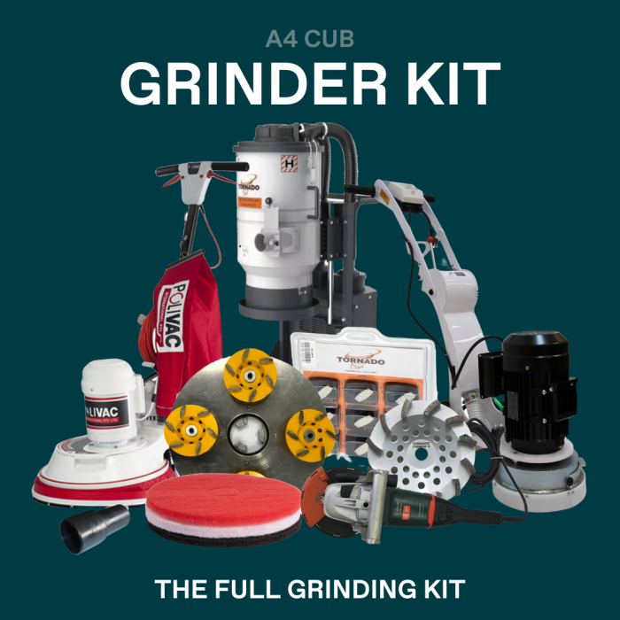 A4 Cub Grinder Kit | Grinding Equipment | All Purpose Coatings